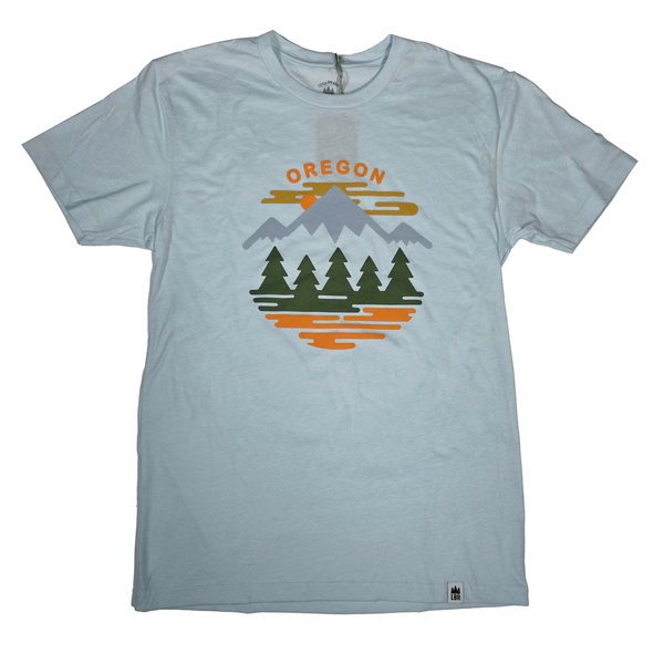 Oregon Fifty Ranges 4 Seasons Mens Tee - Hello From Portland