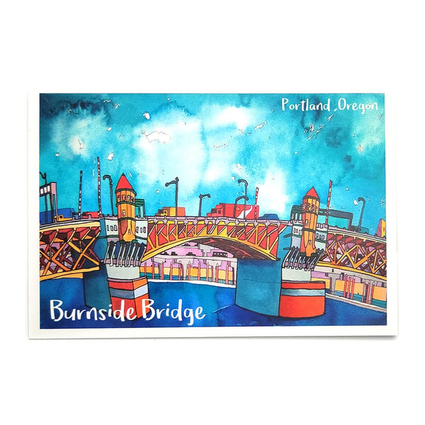 Burnside Bridge Postcard | Portland Oregon Souvenirs & Gifts - Hello From Portland