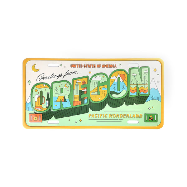 Greetings From Oregon License Plate | Portland Oregon Souvenirs & Gifts ...