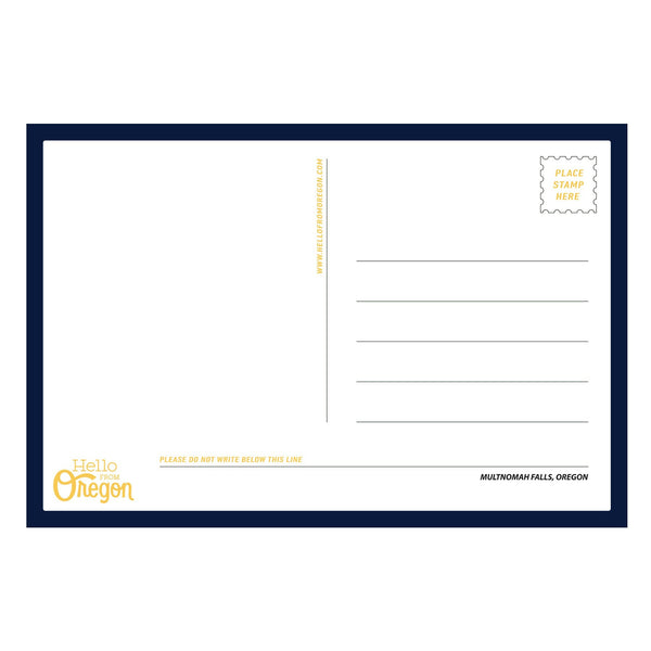 Multnomah Falls Postcard | Portland Oregon Souvenirs & Gifts - Hello ...