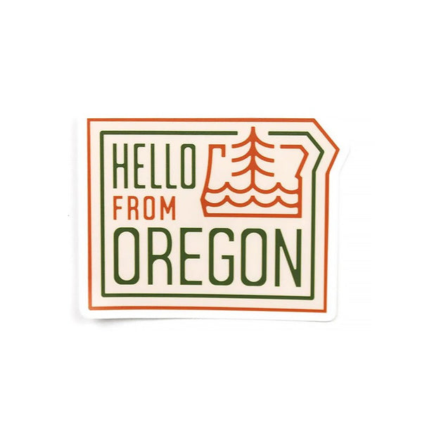 Oregon Badge Sticker | Portland Oregon Souvenirs & Gifts - Hello From ...