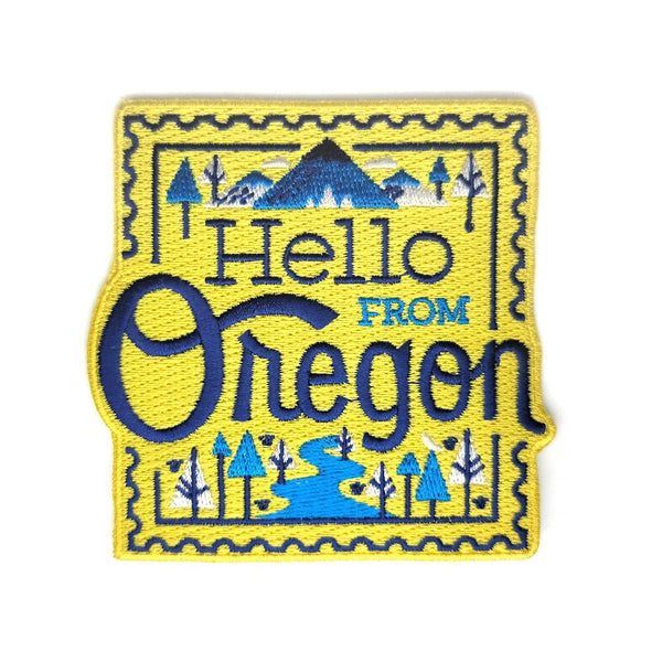 Oregon Stamp Patch | Portland Oregon Souvenirs & Gifts - Hello From ...