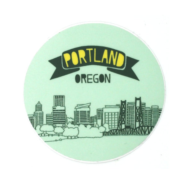 Portland Skyline Sticker | Portland Oregon Souvenirs & Gifts - Hello ...