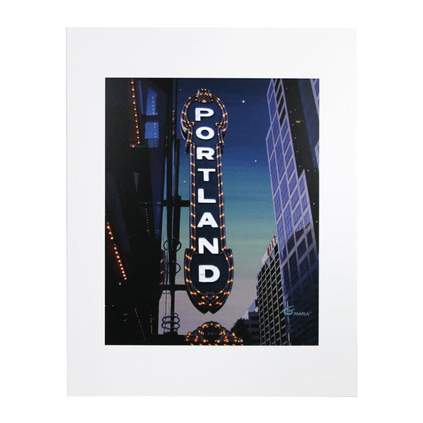 The Portland Marquee Print | Portland Oregon Souvenirs & Gifts - Hello ...